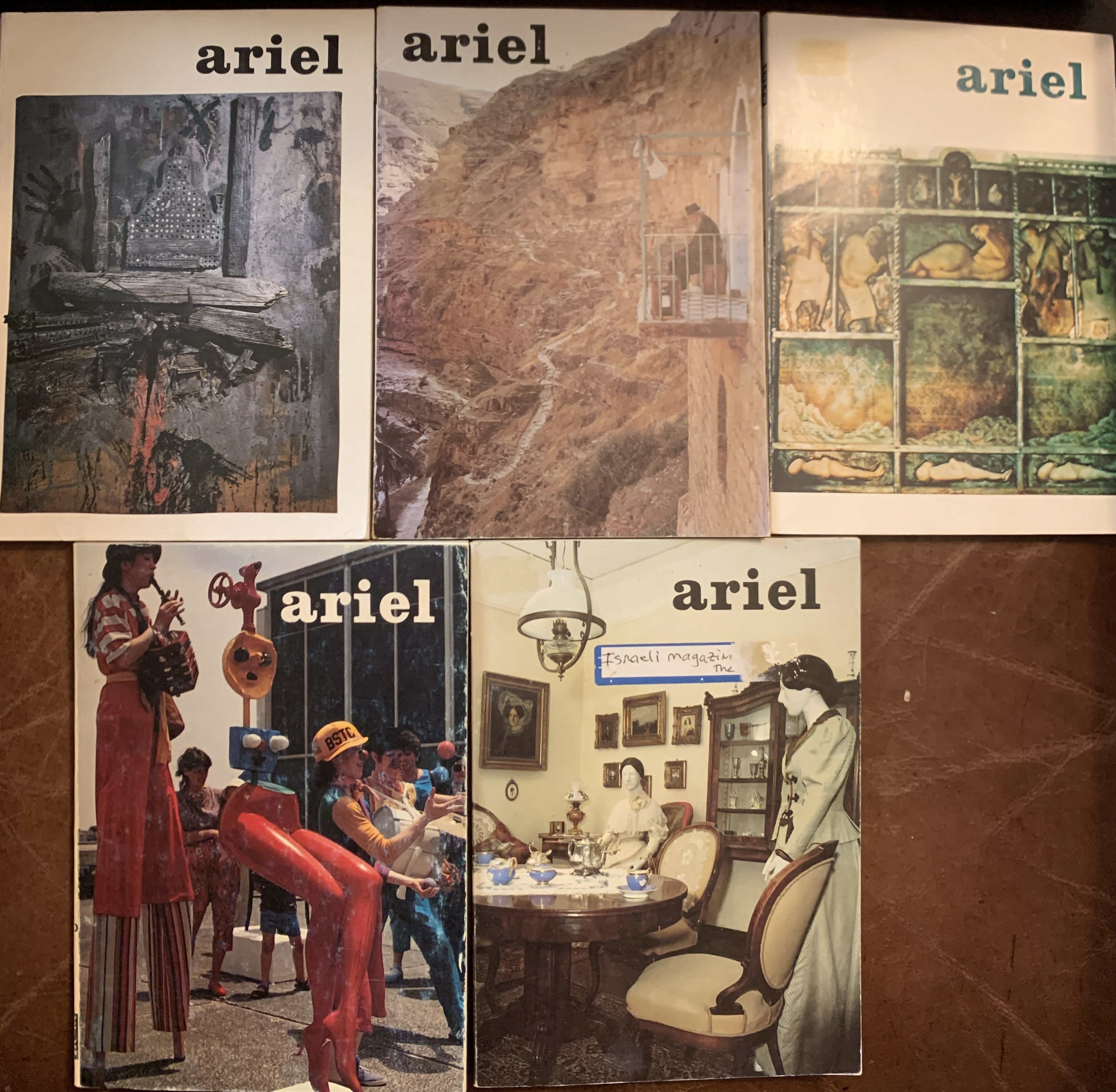 Ariel A Review Of Arts And Letters In Israel Number 60 64 65 66 68 Five ...