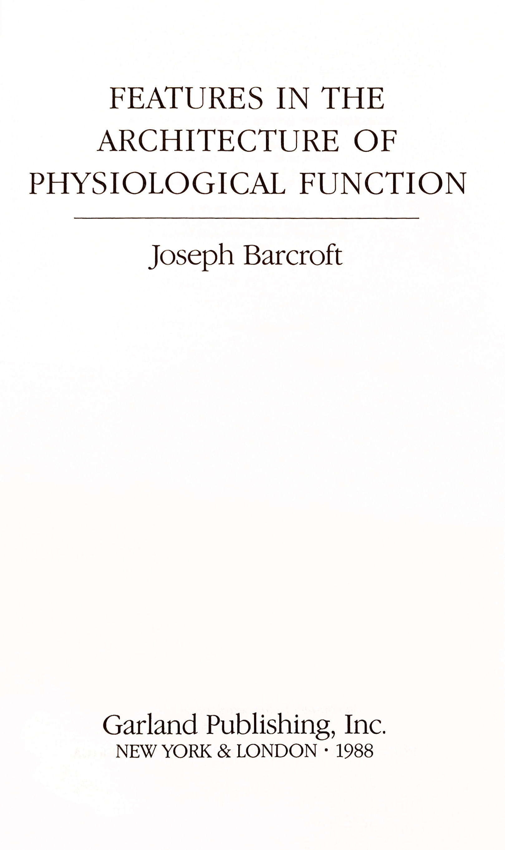 Features in the architecture of physiological function.