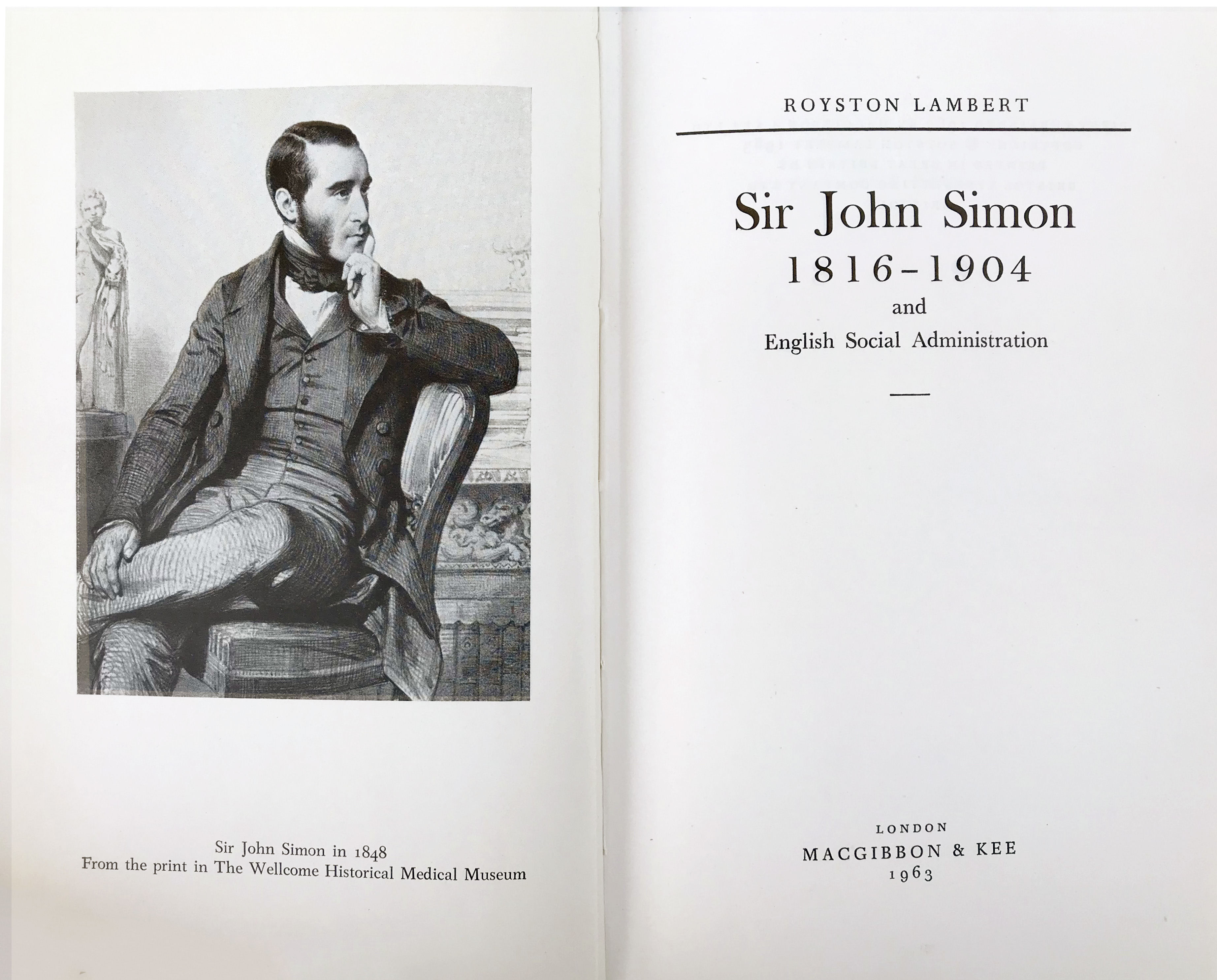 Sir Joshua Simon 1816-1904; and English Social Administration.