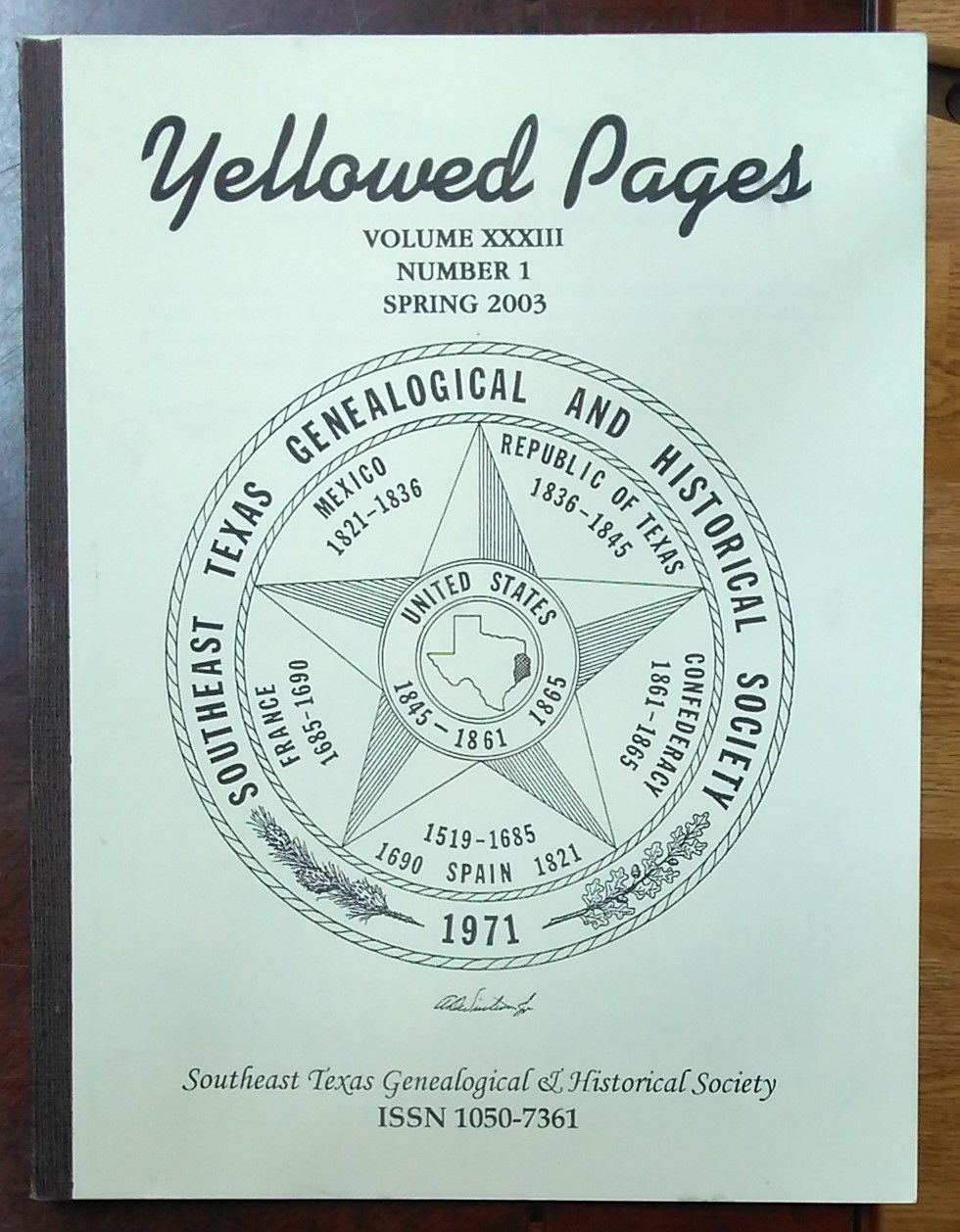 YELLOWED PAGES: Volume 33 Number 01