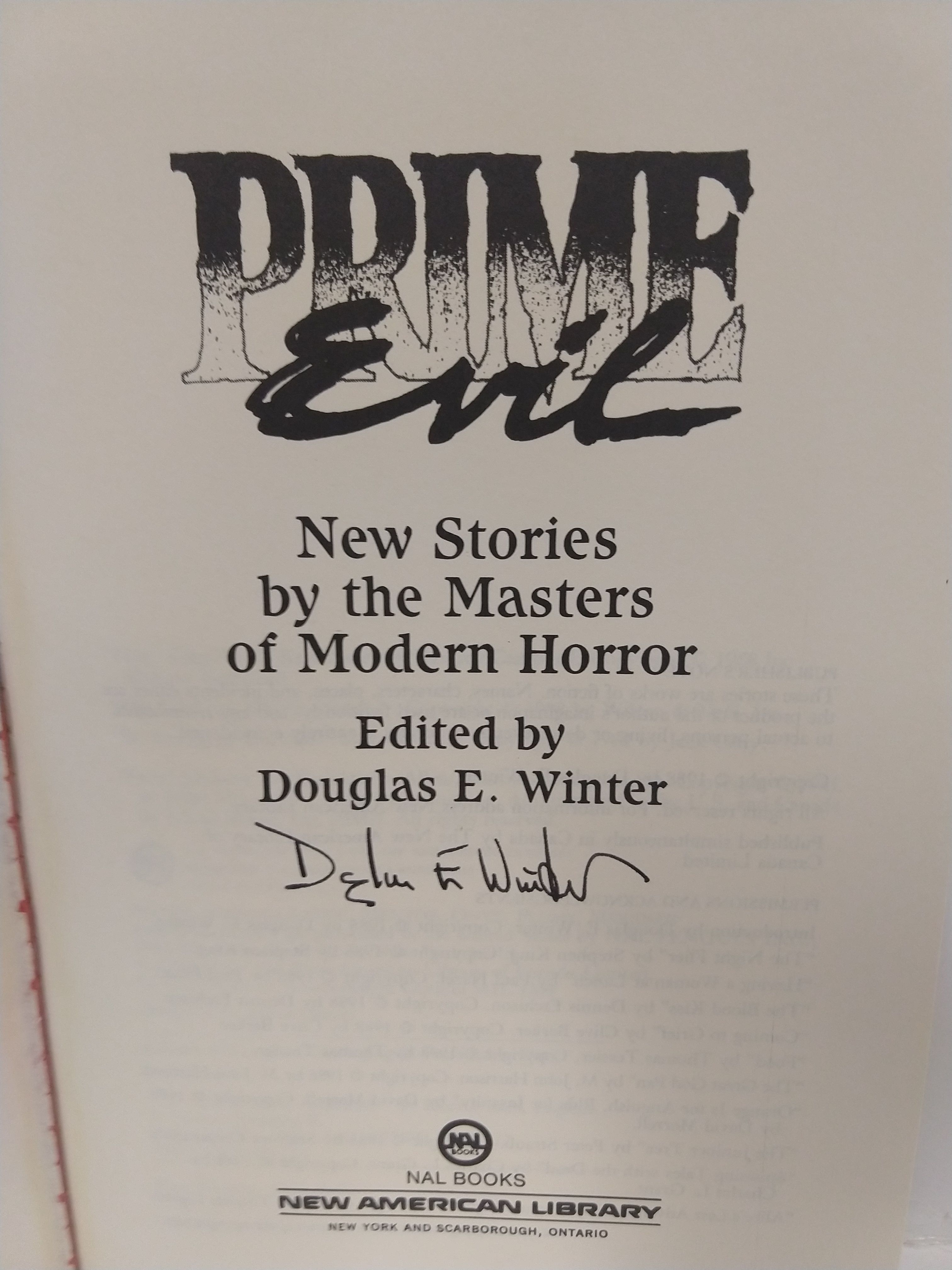 Prime Evil (SIGNED)