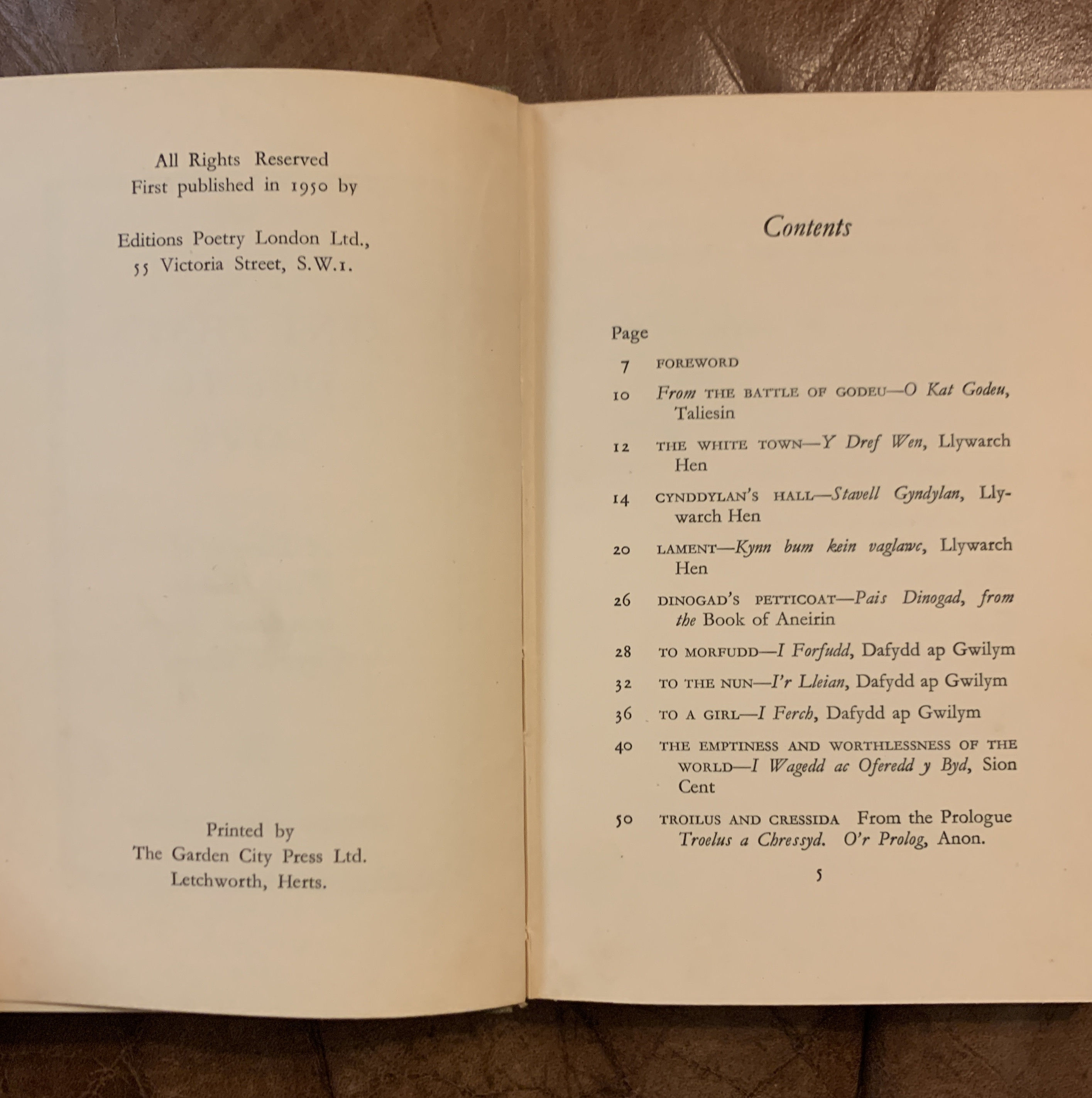 The Rent That's Due To Love A Selection of Welsh Poems translated by ...