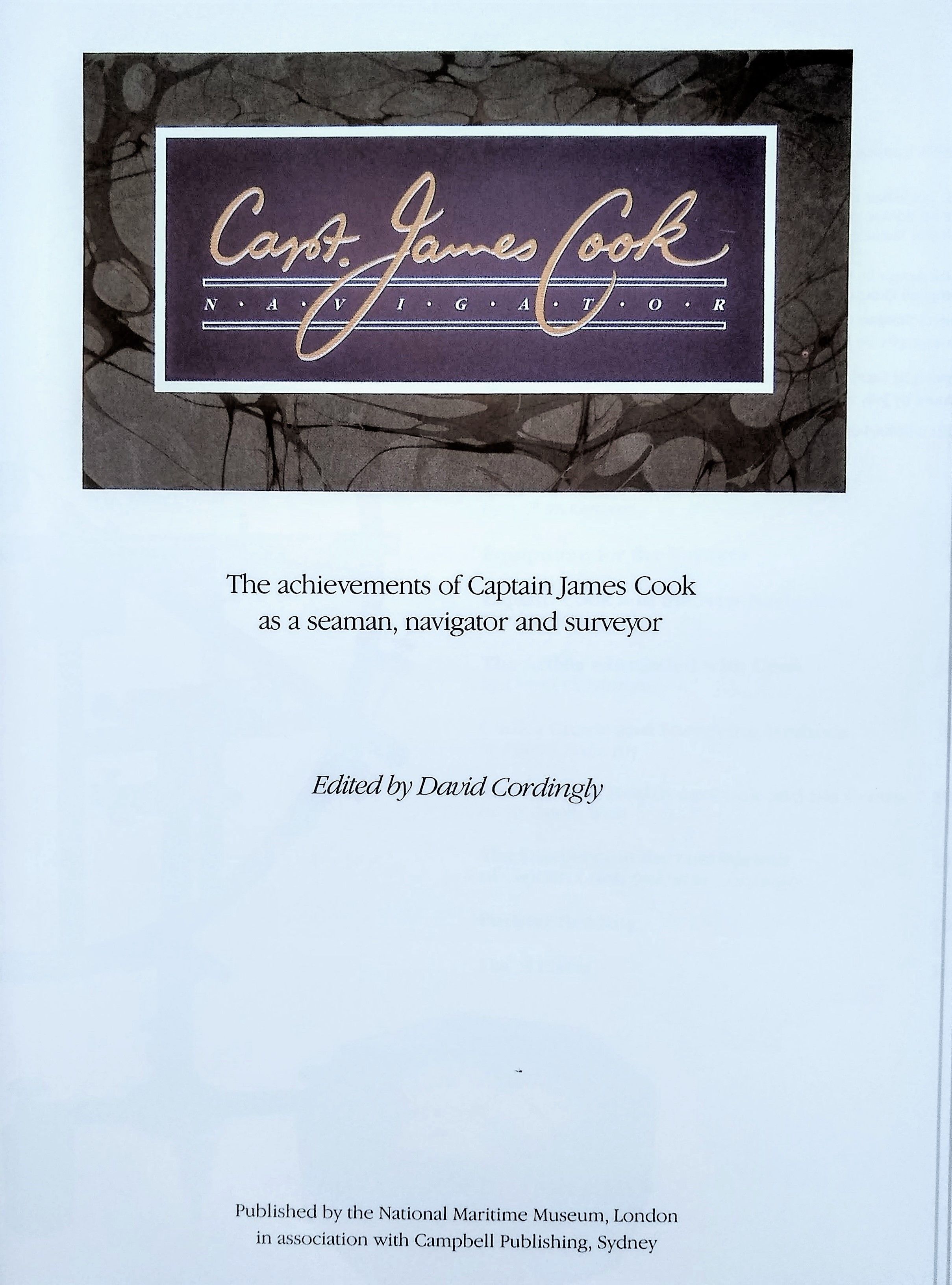 Capt. James Cook. Navigator: The achievements of Captain James Cook as ...