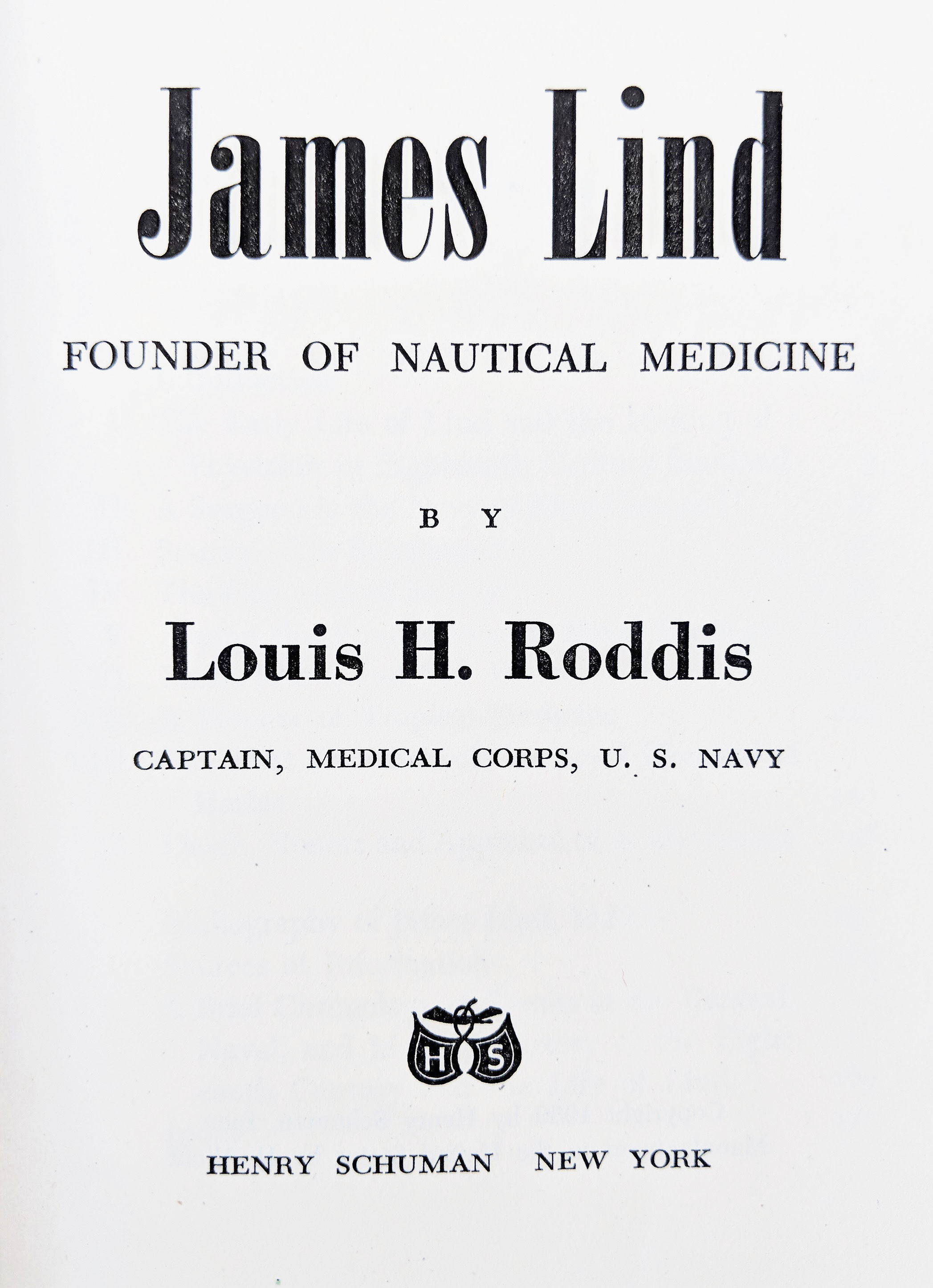 James Lind, founder of Nautical Medicine.
