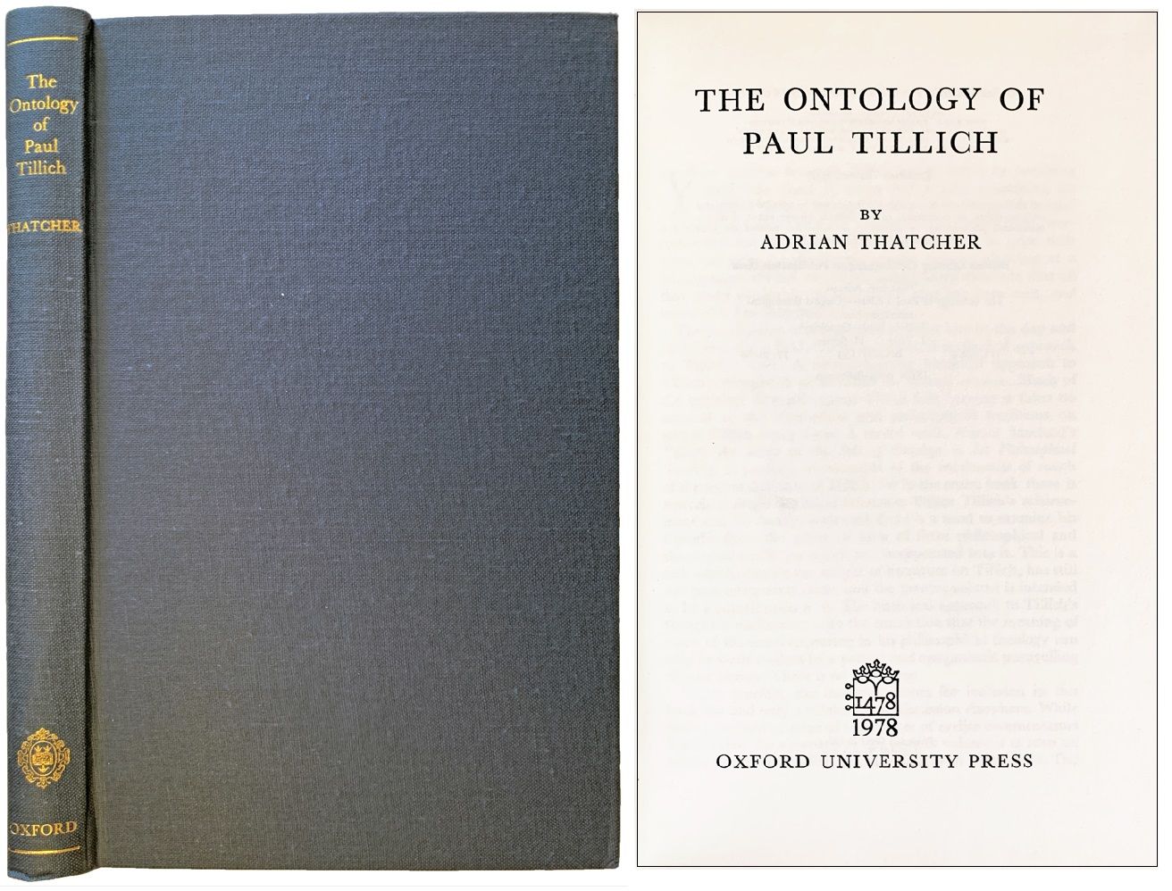 The Ontology of Paul Tillich.