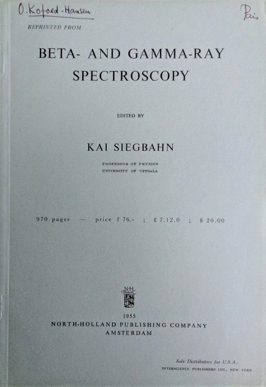 Neutrino Recoil Experiments. [Offprint from Beta- And Gamma-Ray ...