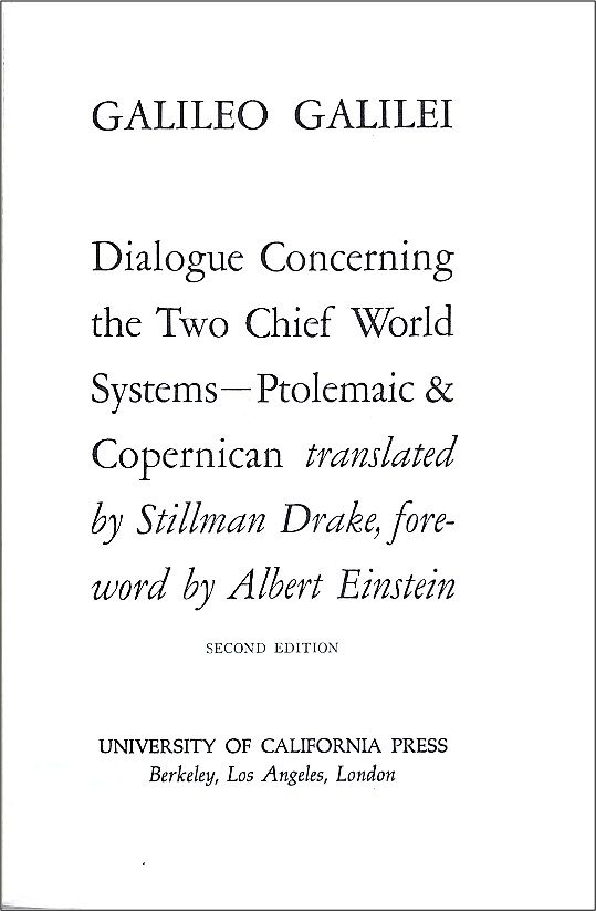Dialogue Concerning the Two Chief World Systems : : Ptolemaic ...