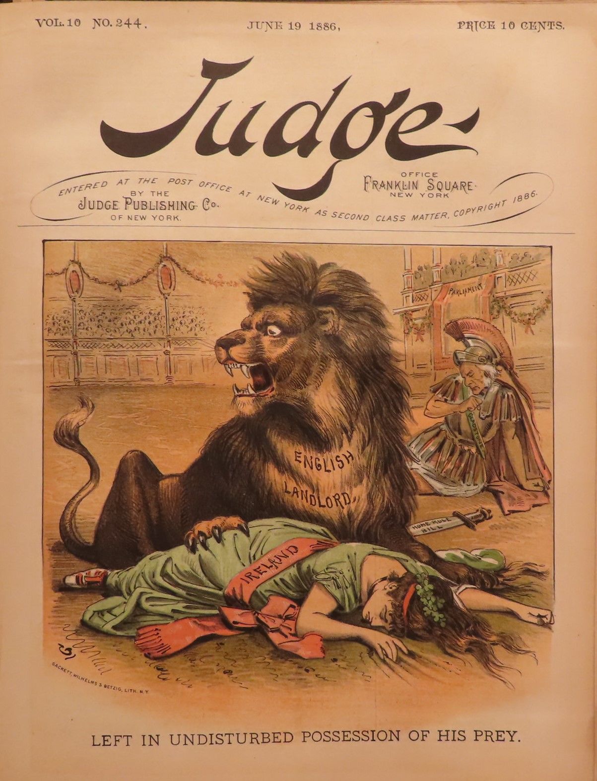 Judge Magazine, Volume 9 & 10, January 16, 1886 - August 7, 1886