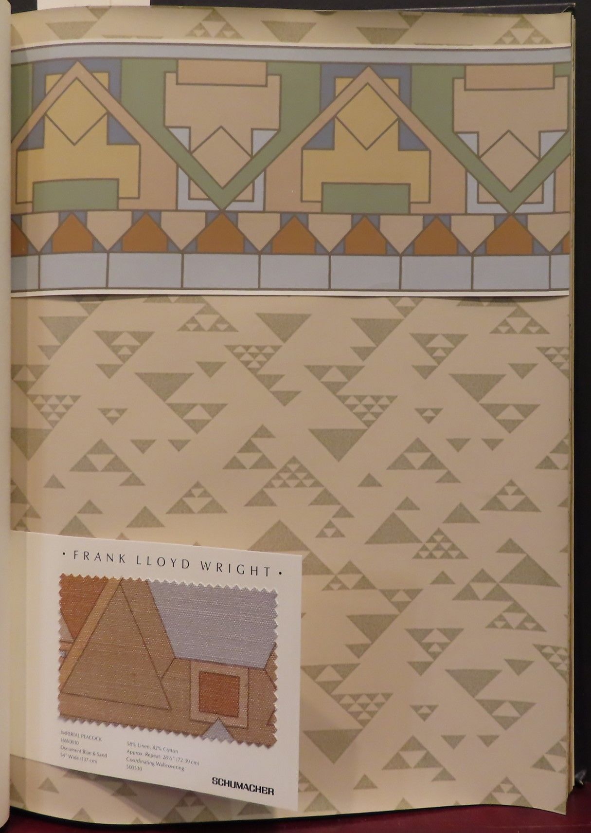 Frank Lloyd Wright [Schumacher] A Collection of Wallcoverings, Companion Fabrics and Borders