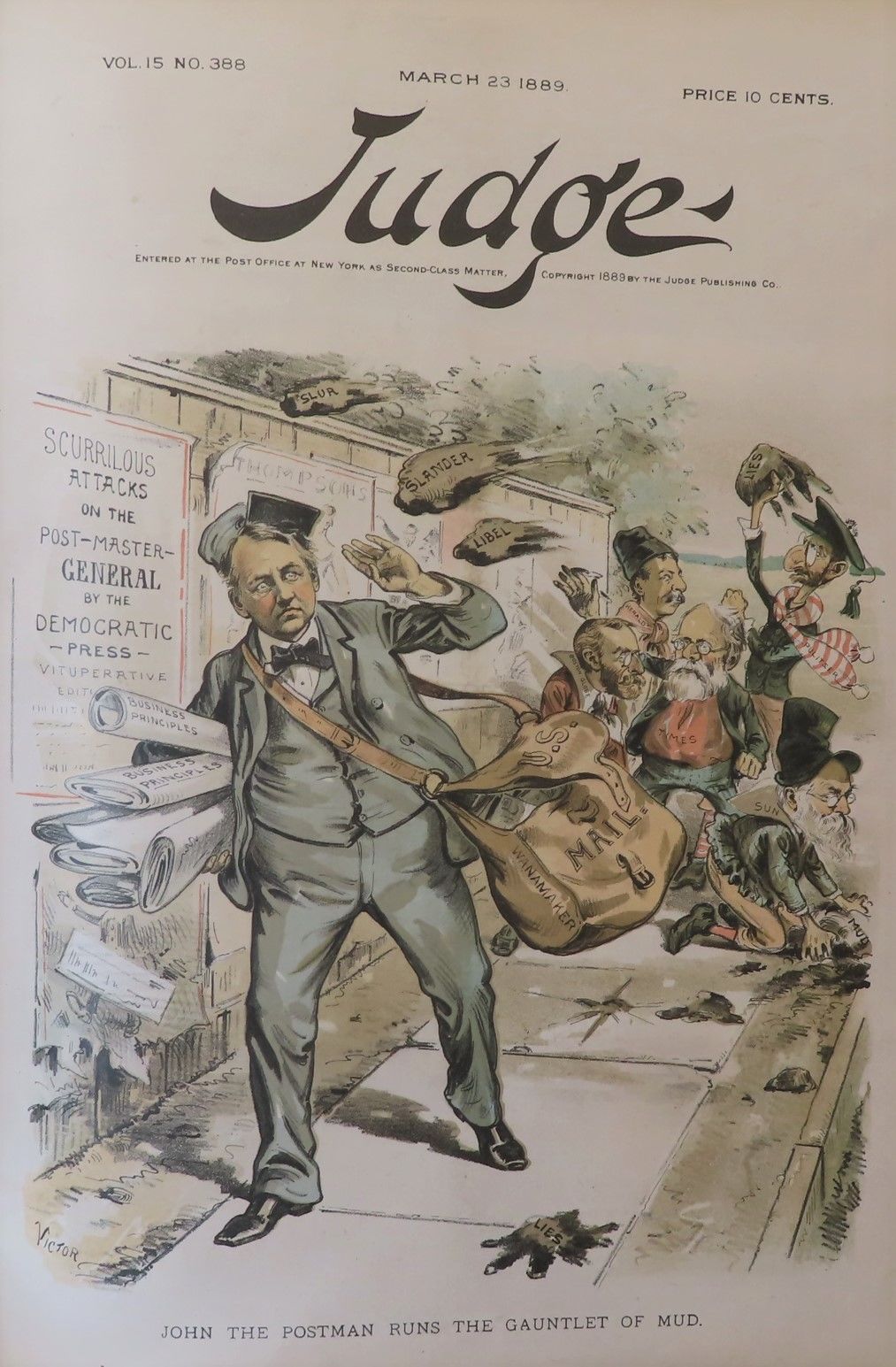 Judge Magazine bound by Puck, October 13, 1888 - April 6, 1889