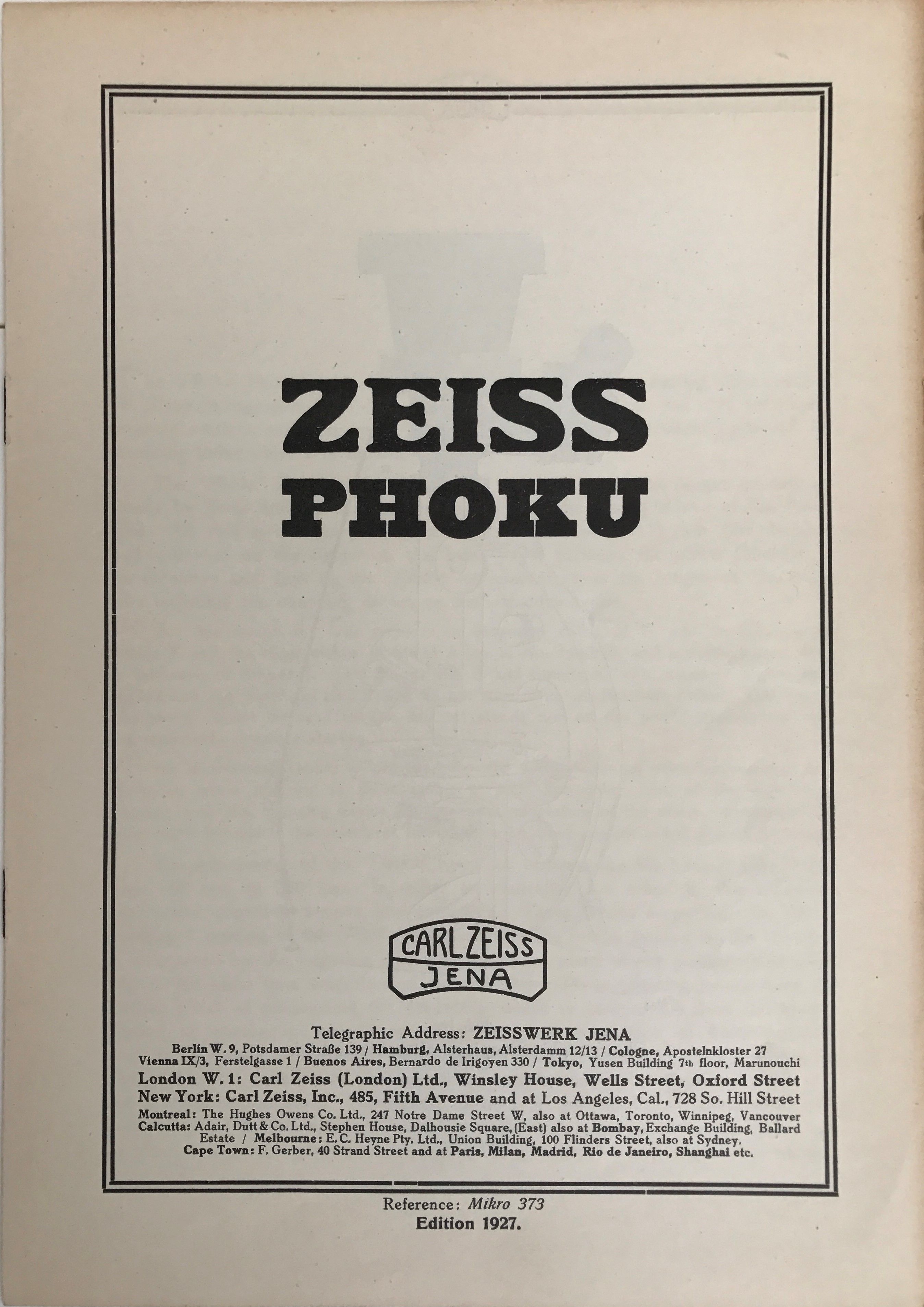 Zeiss Phoku. Mikro 373.