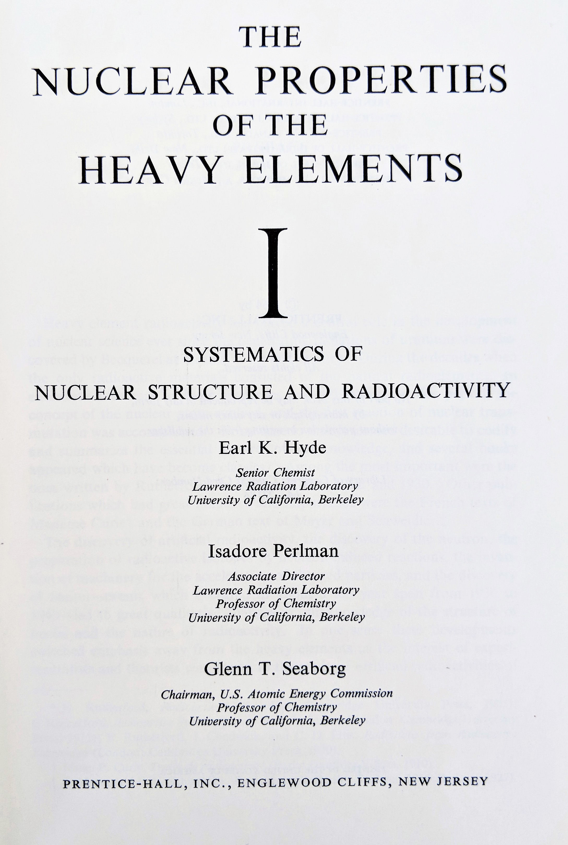 The Nuclear Properties of the Heavy Elements. I: Systematics of Nuclear ...