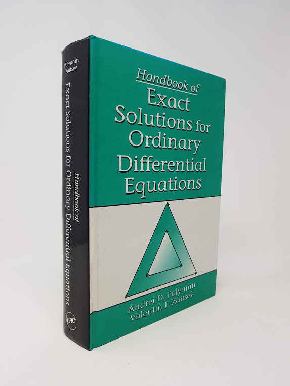 Handbook Of Exact Solutions For Ordinary Differential Equations