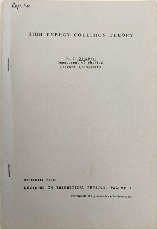 High Energy Collision Theory. Offprint.