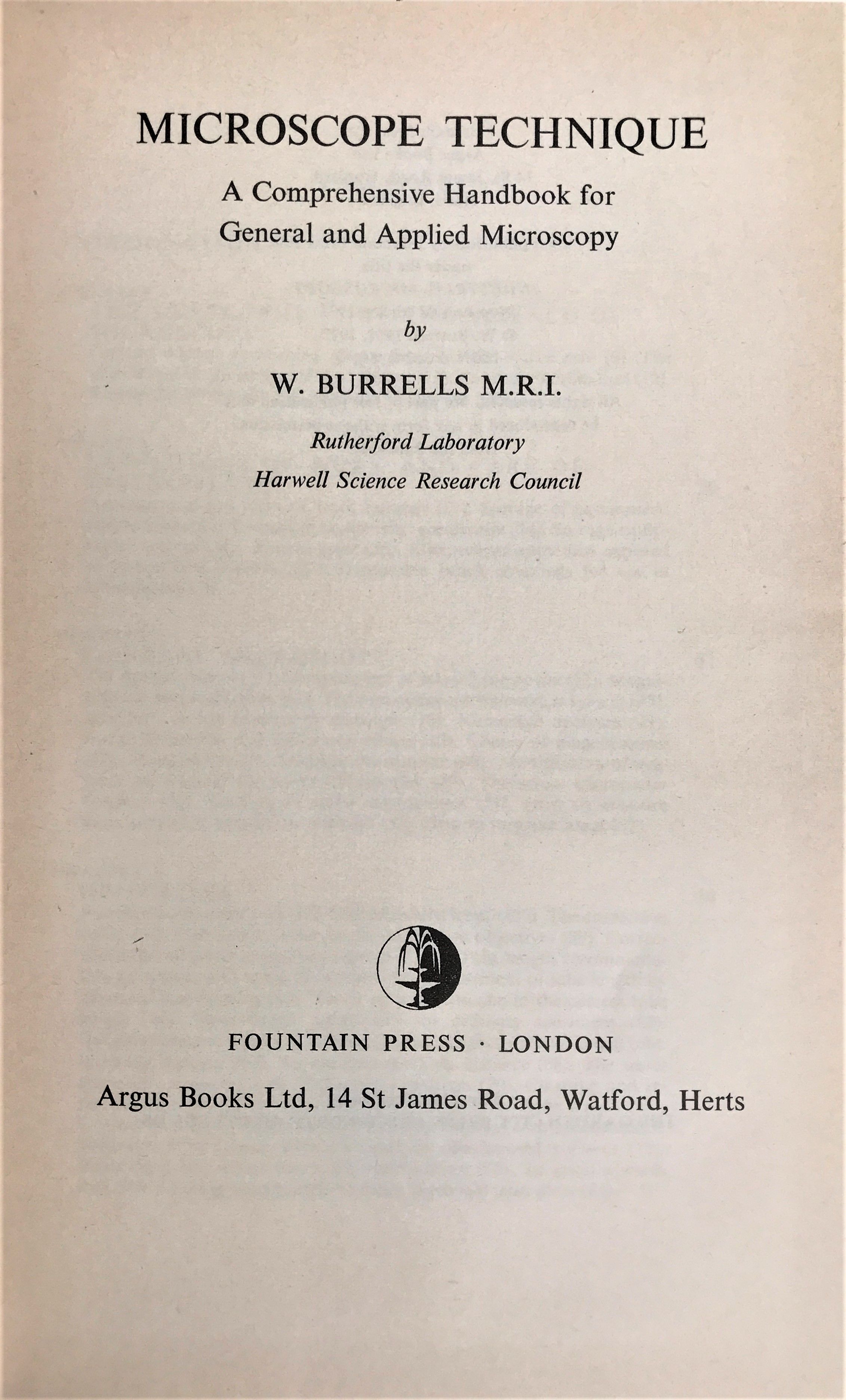 Microscope Technique: a comprehensive handbook for general and applied microscopy.