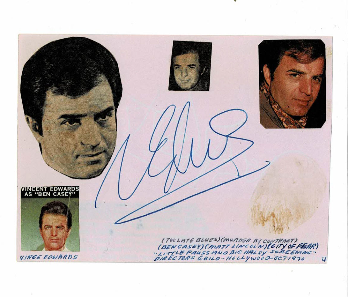 AUTOGRAPHS of 2 HOLLYWOOD MOVIE ACTORS, those of JOSEPH COTTEN who ...