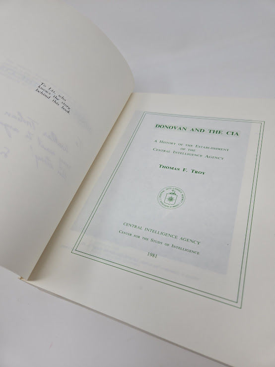 Donovan and the CIA: A History of the Establishment of the Central ...