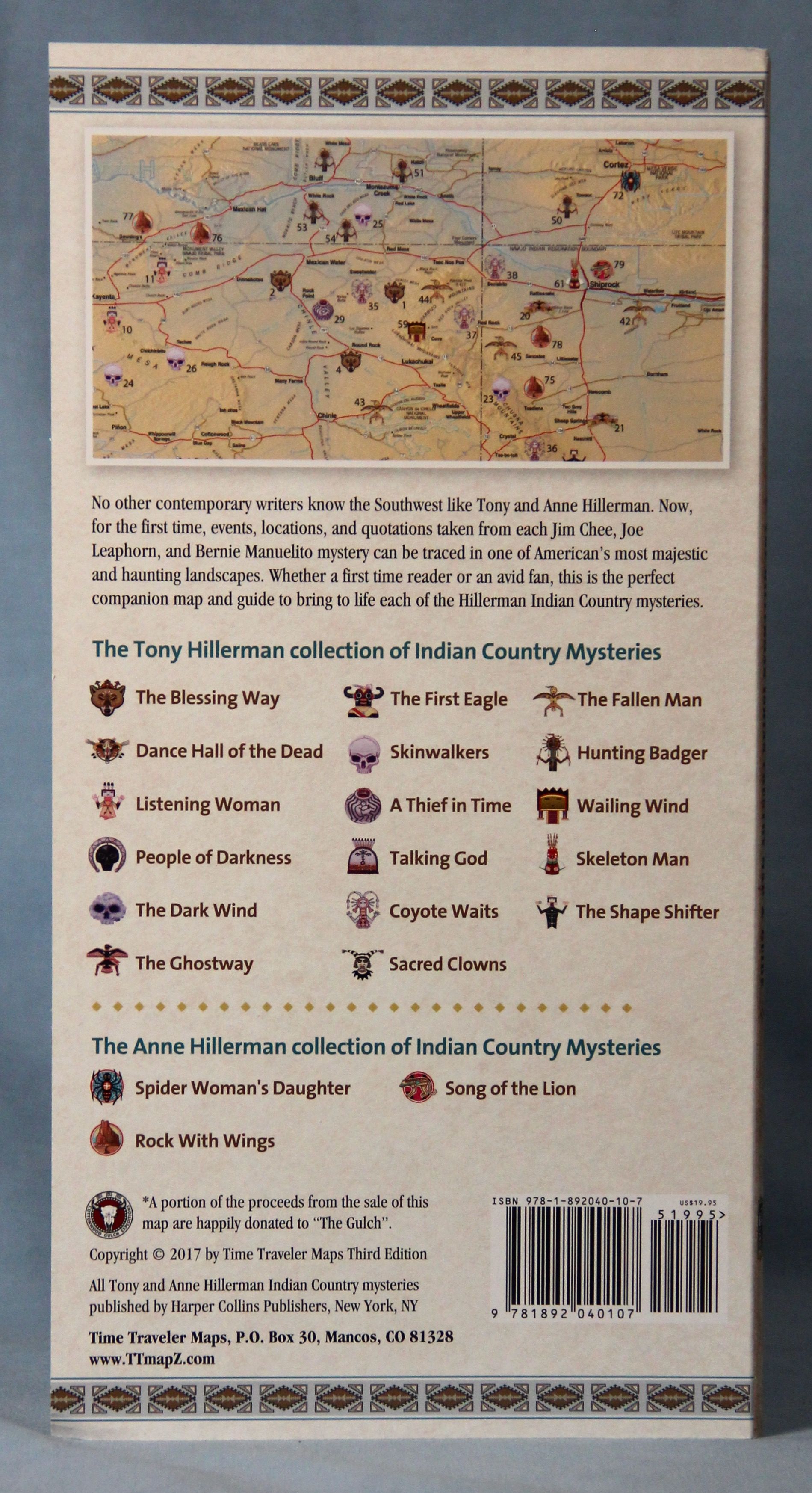 The Hillerman Indian Country Map and Guide A Cmpanion to Tony and Anne ...