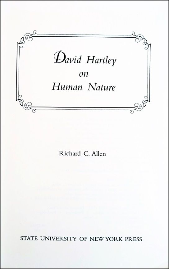 David Hartley on Human Nature.