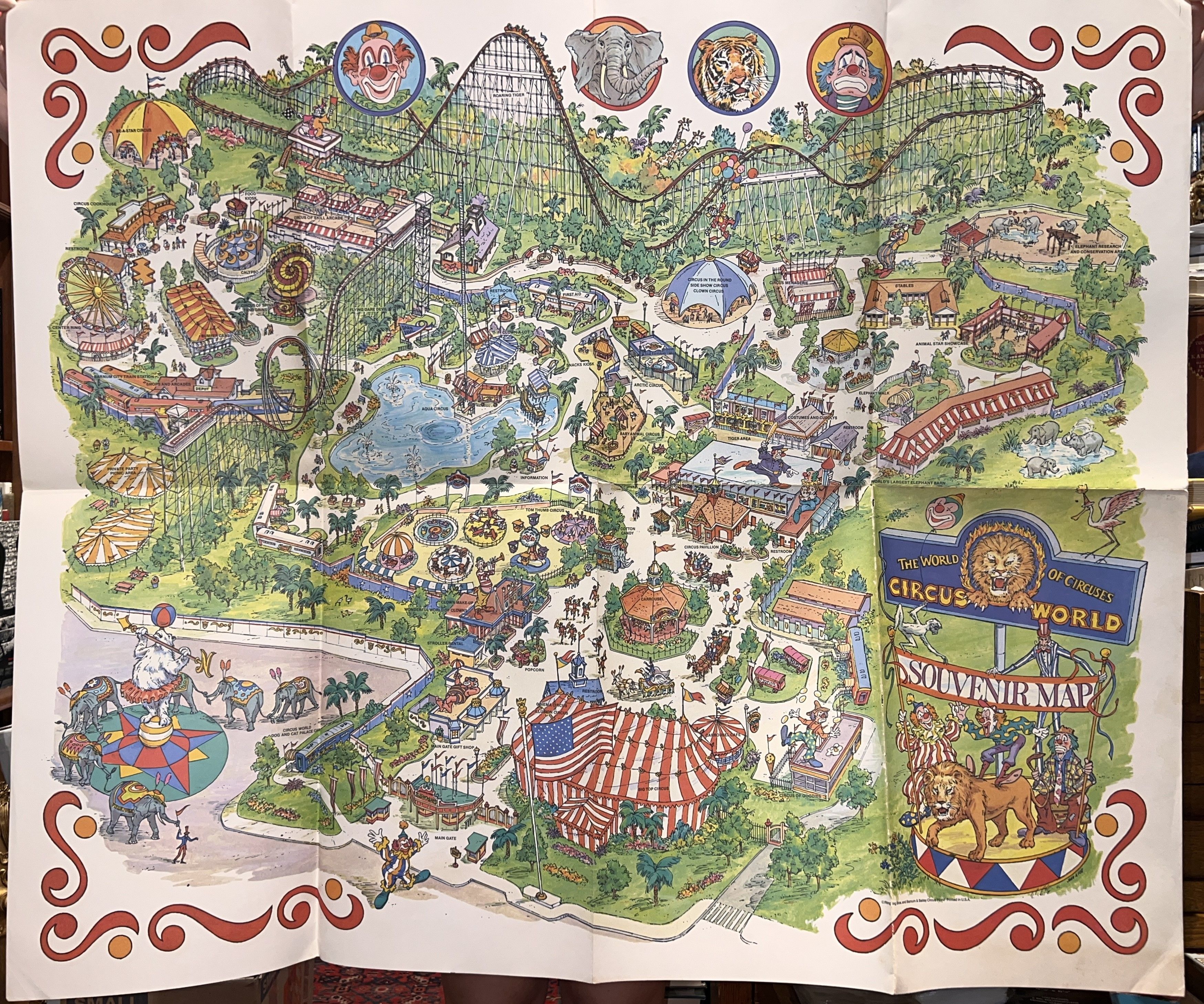The World of Circuses, Circus World Souvenir Map