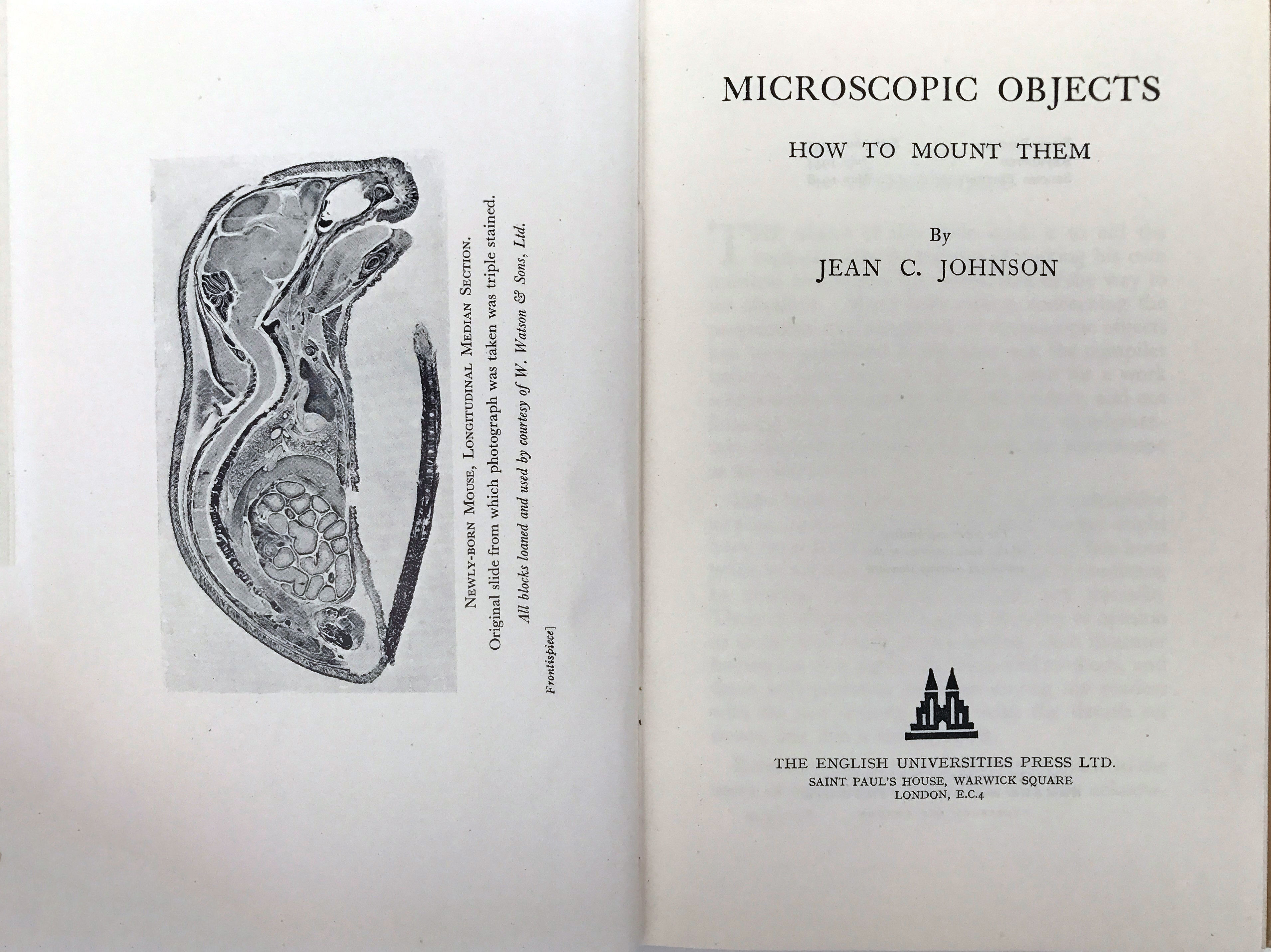 Microscopic Objects: how to mount them.