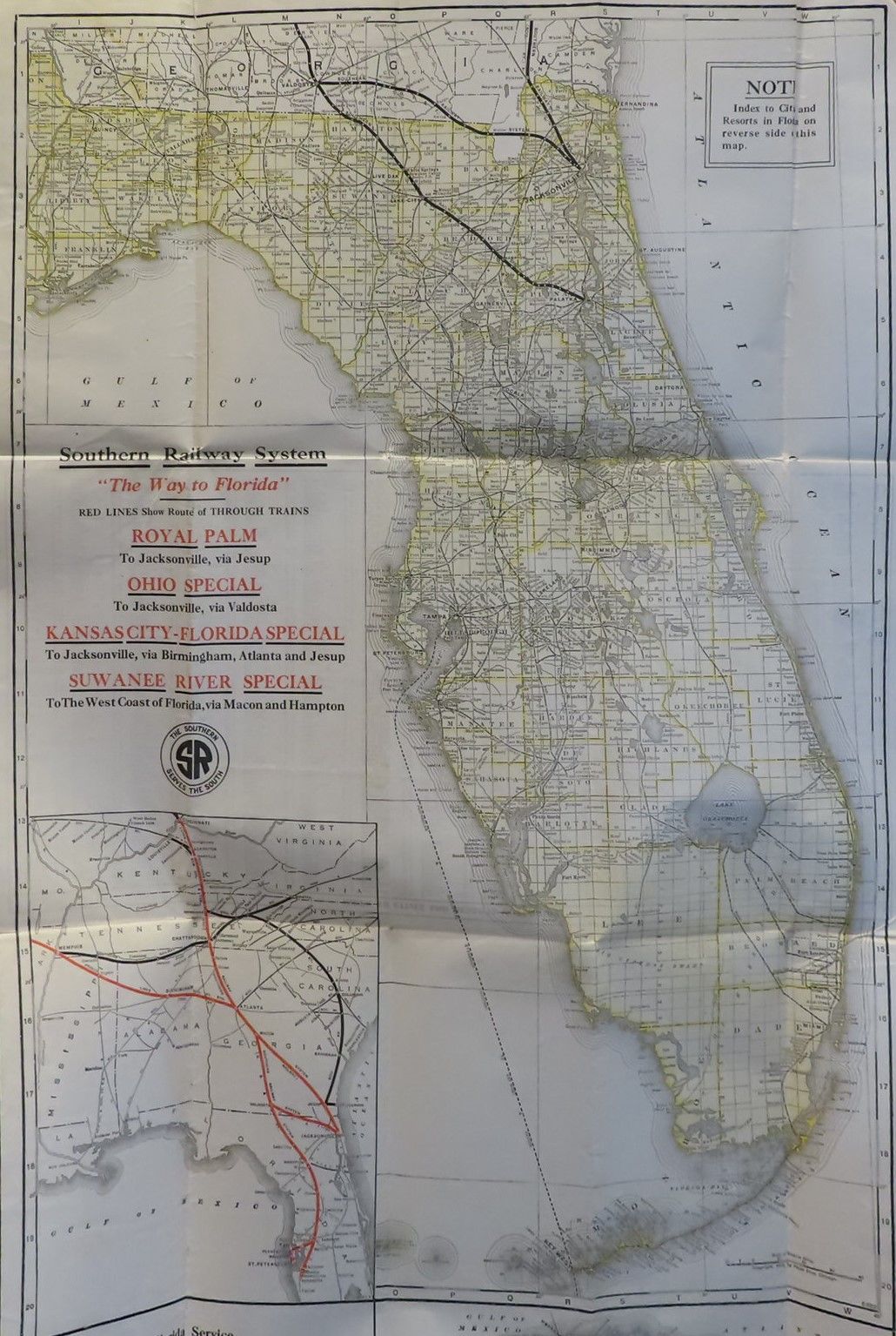 Map of Florida The Southern Serves the South