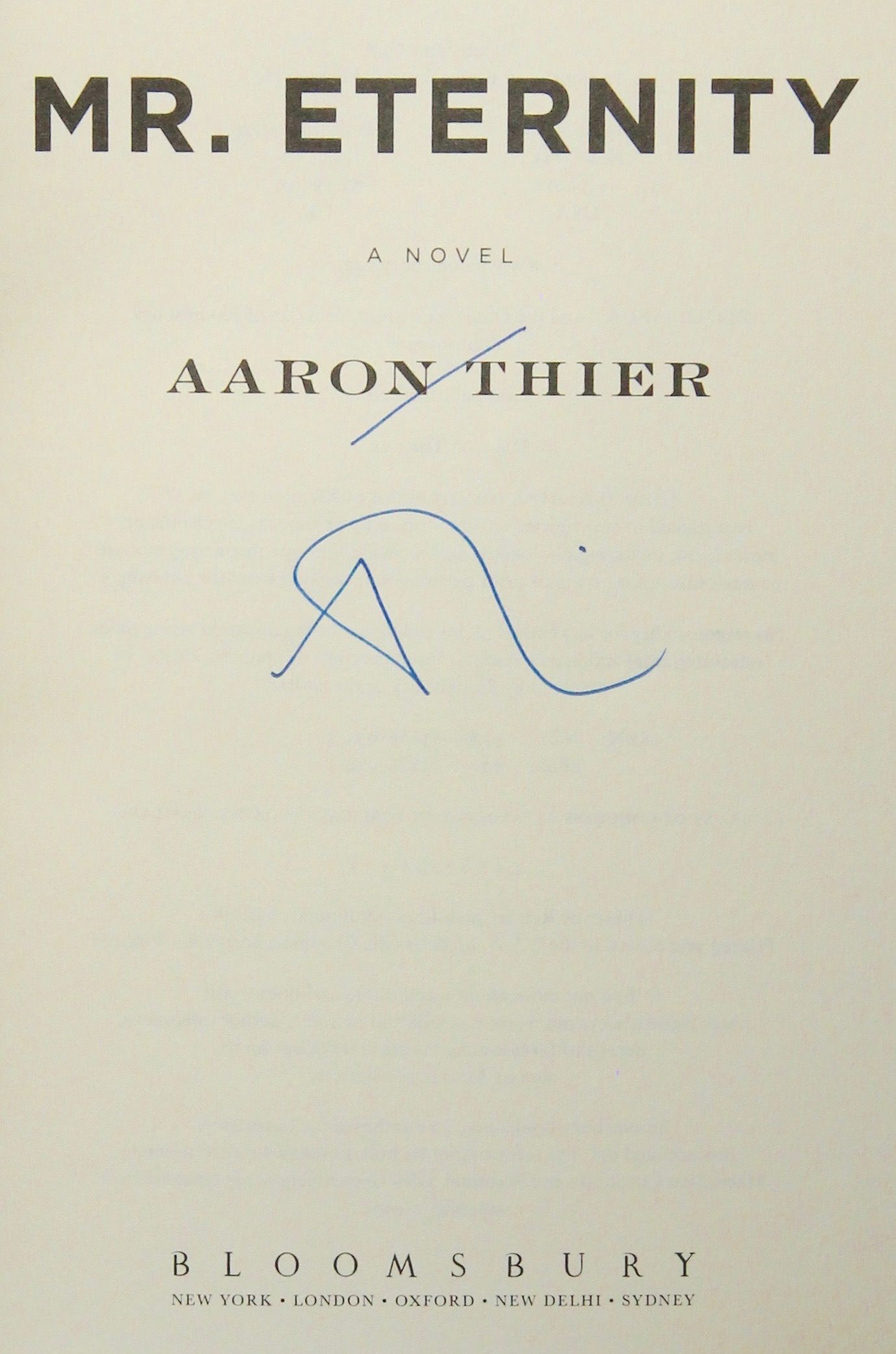 Mr. Eternity (Signed)