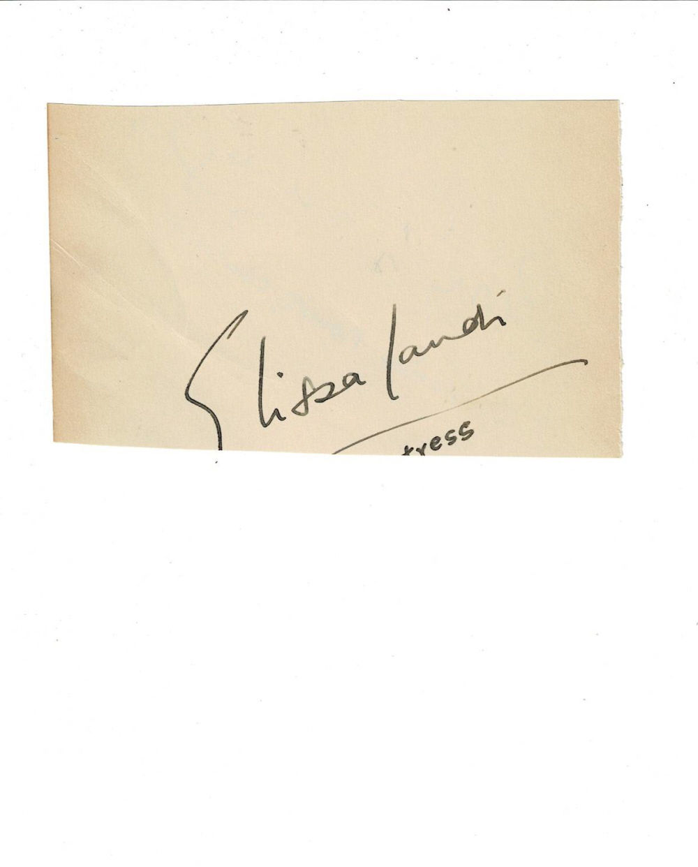 SIGNATURE of Australian-born composer/pianist PERCY GRAINGER with the ...