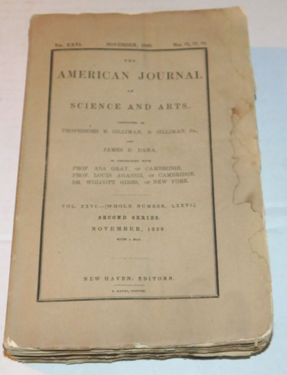 THE AMERICAN JOURNAL OF SCIENCE AND ARTS. Conducted by Professors B ...