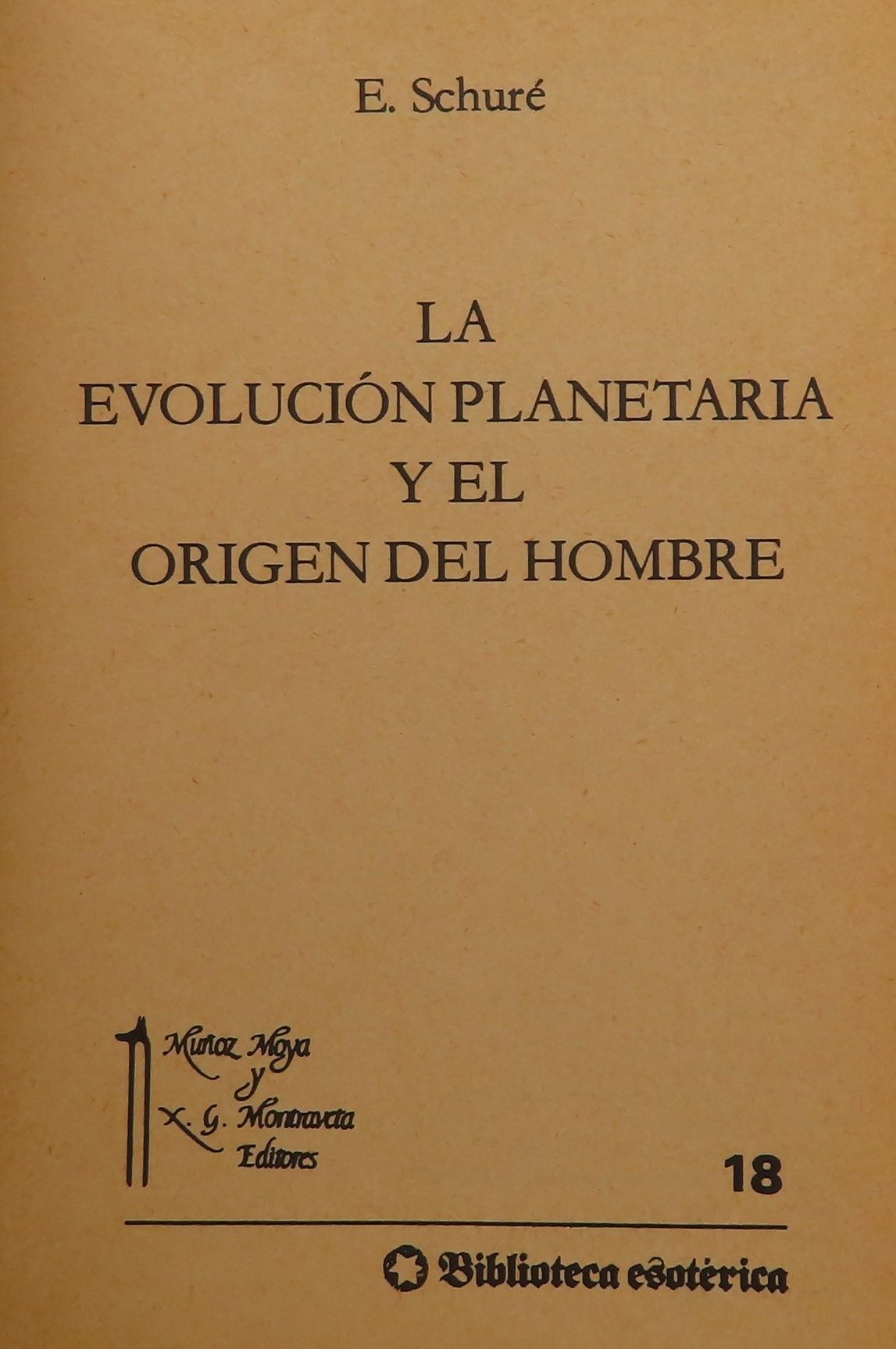La Evolucion Planeteria y el Origen del Hombre