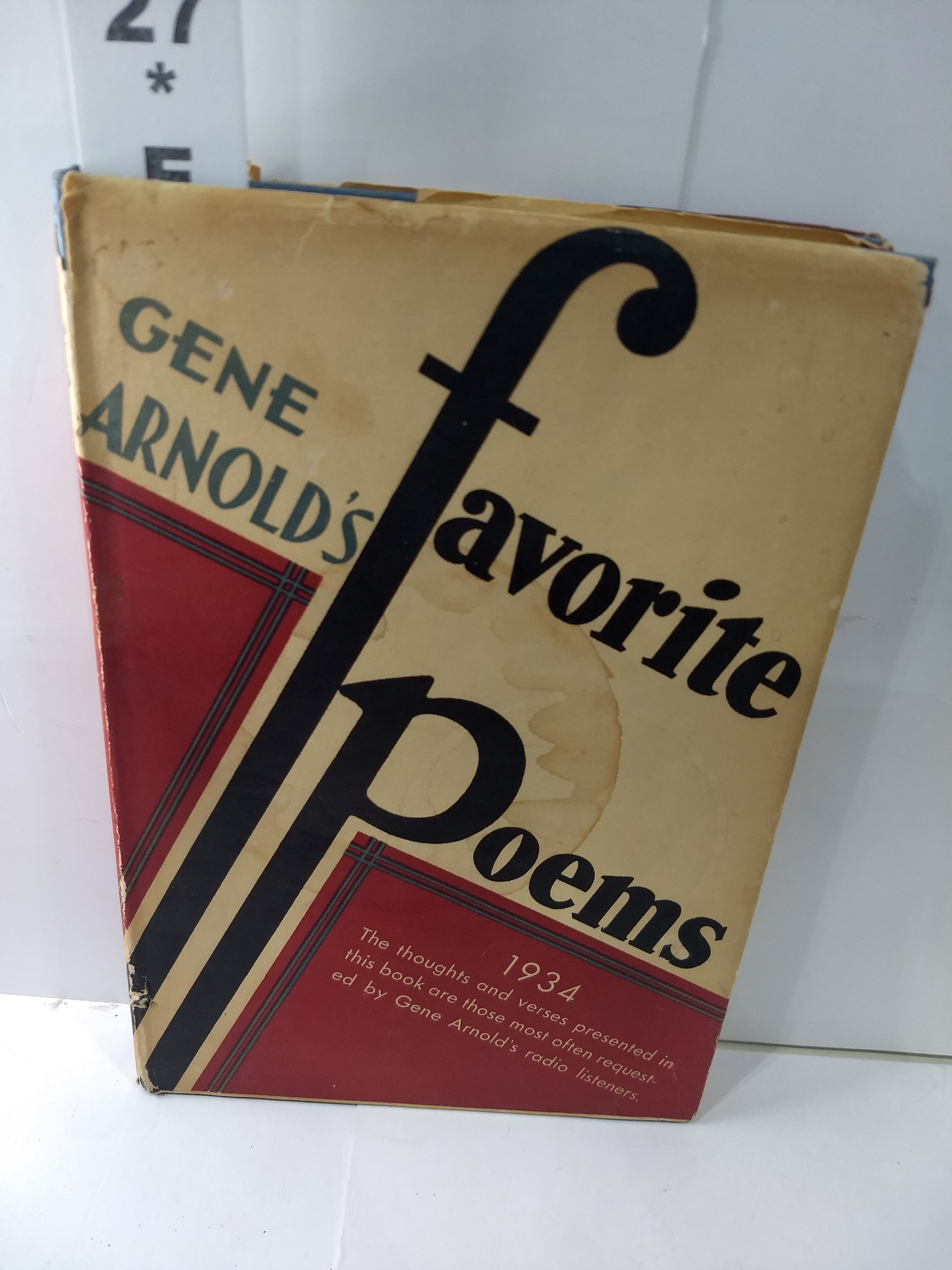 Gene Arnold's Favorite Poems 1934